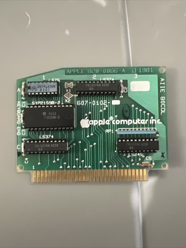 Vintage Apple IIe 1981 820-0066-A 80 Column Text Expansion Card AIIE ...