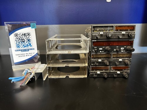 Lot of Bendix King NAV/COMM KX 155 & 155A with 3 racks and 1 backplate ...