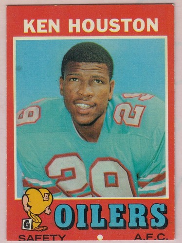 1971 Topps Football # 113 Ken Houston - Oilers - Box 734-328 | eBay