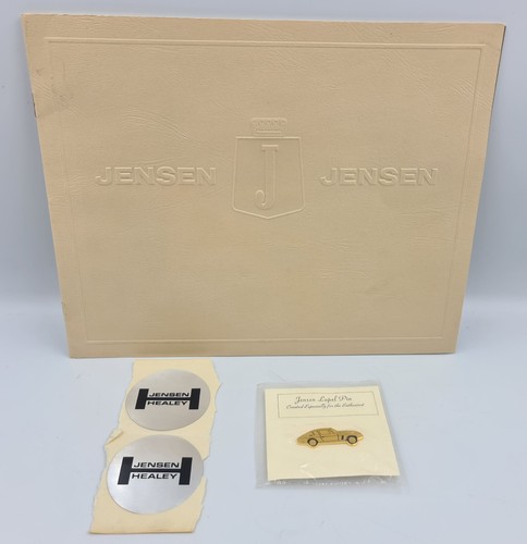 CARS : JENSEN INTERCEPTOR BADGE & BROCHURE, JENSEN HEALEY WHEEL CENTRE ...