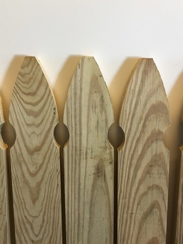 Pickets Wood Treated - 1" x 4" x 4' - French Gothic Tops - 6 Pack | eBay