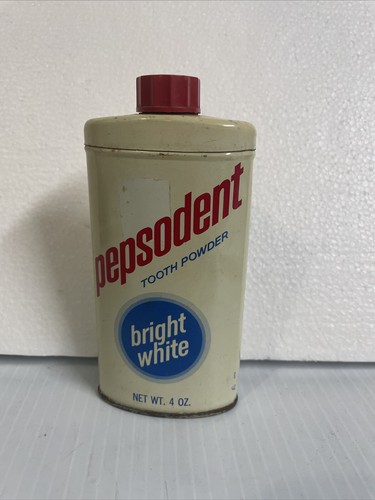 Vintage Giant Pepsodent Tooth Powder 4 oz. Tin Lever Brothers | eBay