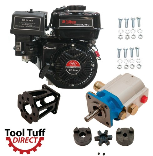 Log Splitter Build Kit: 7.5 hp Engine, 13 GPM Pump, Mount, Bolts ...