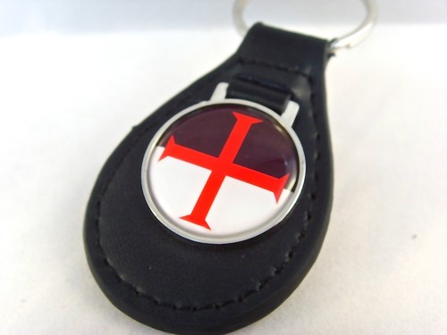 KNIGHTS TEMPLAR SHIELD CROSS CRUSADE FREEMASON KEY FOB KEYFOB KEYRING ...