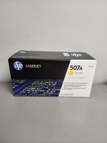 HP 507A Yellow Original LaserJet Toner Cartridge, CE402A | eBay