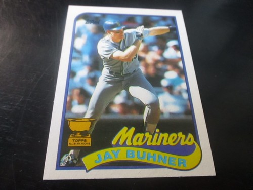 JAY BUHNER (seattle mariners - of) 1989 topps ROOKIE CUP CARD #223 mint ...