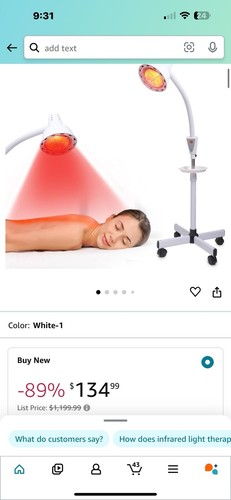 Infrared Light 275W Red Light Heat Lamp For relief Of Joint Pain Muscle ...