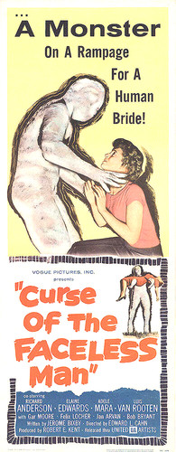 Sci Fi Curse of the Faceless Man Movie Poster Print 17 X 12 ...