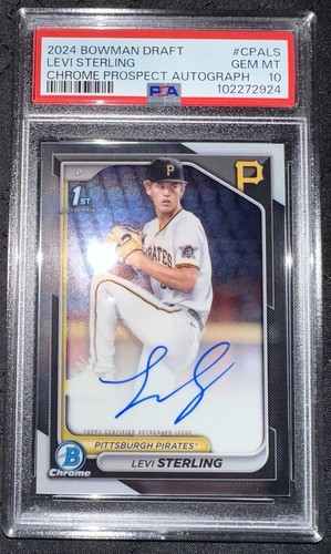 Levi Sterling 2024 Bowman Draft 1st Prospect RC Autograph Auto #CPALS ...