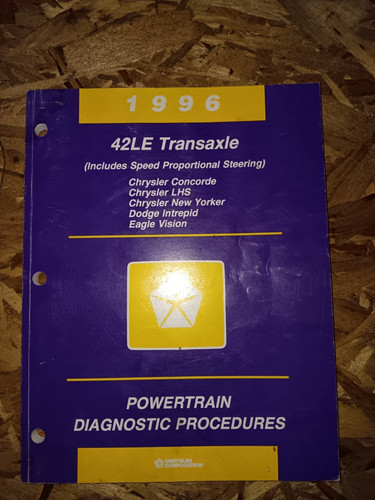 1996 Chrysler 42LE Transaxle Factory Service Shop Manual Repair Manual ...