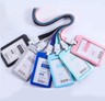Waterproof ID Badge Holder Hard Plastic Card Case Slim Lanyard ...