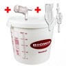 30 Litre Fermentation / Brewing Bucket / Bin With Tap 5060285280479 | eBay