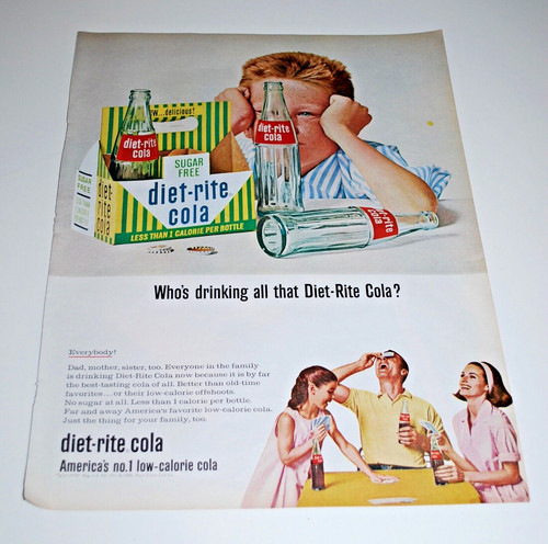 Vintage 1965 Diet-Rite Cola Print Ad | eBay