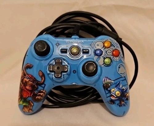 PowerA Mini Skylanders Gaint Blue Microsoft Xbox 360 Wired Controller ...