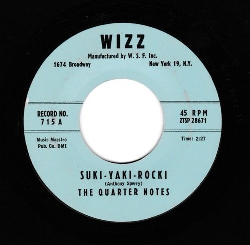 THE QUARTER-NOTES SUKI-YAKI-ROCK MAD MIKE ROCKER WIZZ RECORDS | eBay