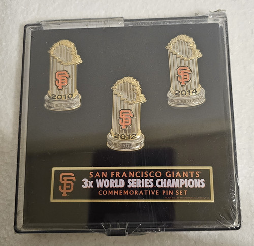 San Francisco Giants 3x World Series Champions Commemorative Pin Set 3 ...