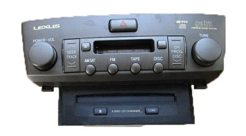 04 05 06 LEXUS LS430 Radio Stereo 6 Disc Changer Tape CD Player ...