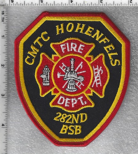 CMTC Hohenfels 282nd BSB Fire Department (U.S.A.F. Germany) Shoulder ...