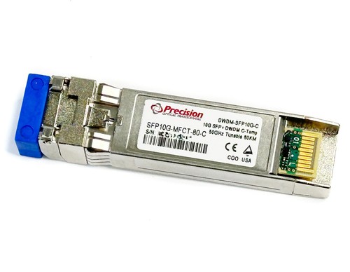 Precision SFP10G-MFCT-80-C SFP DWDM C-Temp Tunable Optical Transceiver ...