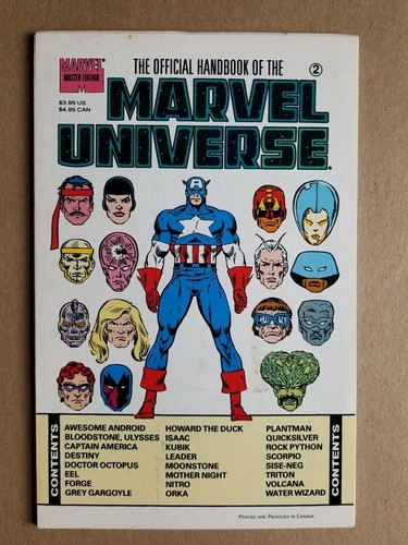 Official Handbook of the Marvel Universe Master Edition #2 - Marvel ...