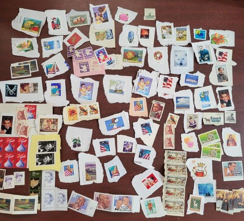 100+ USPS unposted Postage Stamps Varied Values from 1 cent to 44 cents ...