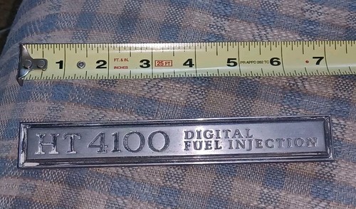 Cadillac OEM HT 4100 Digital Fuel Injection Machined Emblem Badge Logo ...