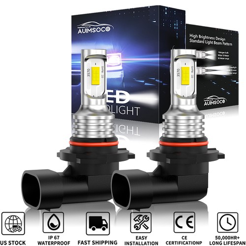 For 1990-1999 GMC K1500 K2500 K3500 Pickup Ice Blue LED Headlight Bulbs ...