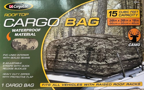CargoLoc Deluxe Roof Top Cargo Bag In Camo Waterproof 15 Cubic Feet ...