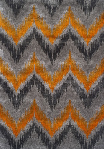 Orange Chevrons Arrows Faded Abstract Area Rug RS8026 - Aprx 5' 3" x 7 ...