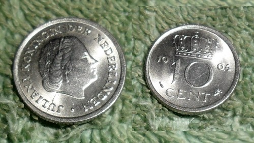 RFM 77416 World Coins Netherlands 1964 10 Cents UNC Condition | eBay