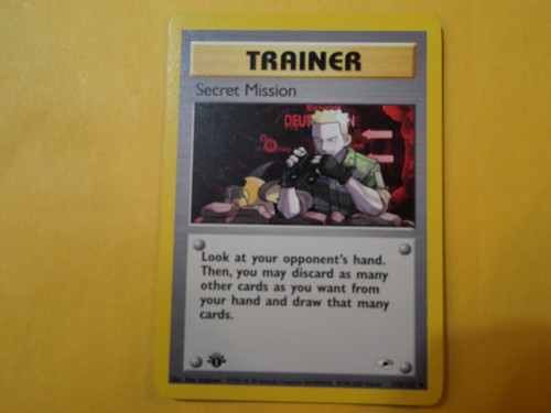 2000 Pokemon Gym Heroes 1st Edition Trainer Secret Mission #118/132 ...
