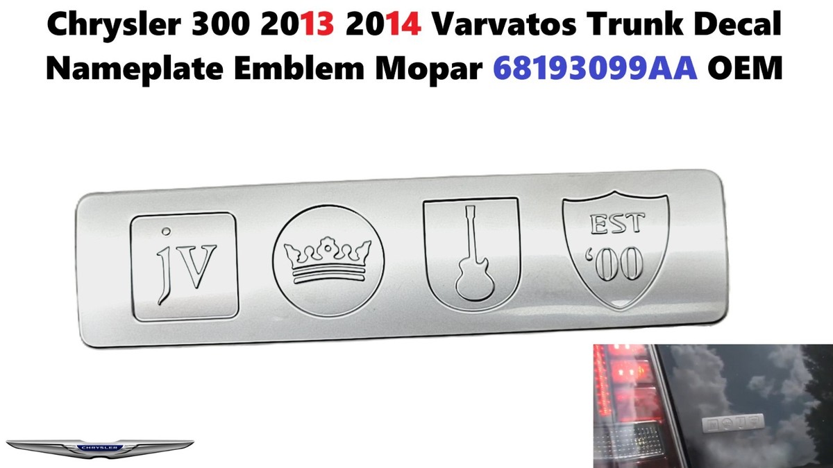 Hellcat Badges Chrysler Wing Emblem Trunk Spoiler