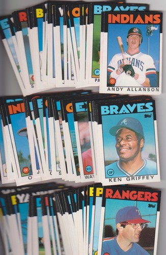 1986 Topps Traded SET BREAK singles - stats, commons, Hall of Famers ...