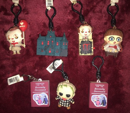 7 Pc Lot Horror Properties - Series 5 Figural Bag Clip / 3D Character ...