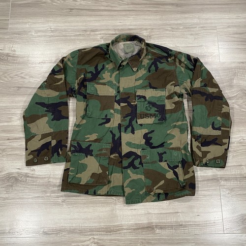 US Military Coat Mens Medium Long Woodland Camo Hot Weather Jacket ...