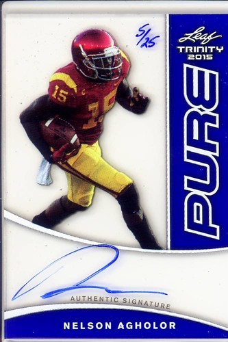 nelson agholor rc rookie draft auto autograph usc trojans college 5/25 ...