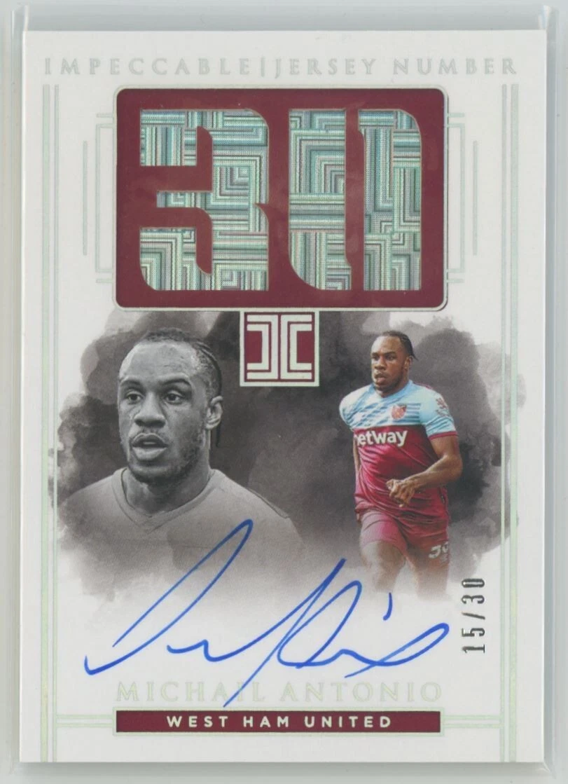 Michail Antonio 2019 Impeccable Premier League #SI-MAN Stainless Stars ...
