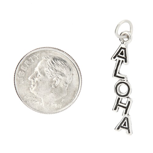 Sterling Silver Aloha Hawaii Charm or Pendant | eBay