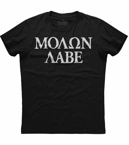 Moaon Aabe, Distressed Print Men's New Patriotic Trending Black T-shirt ...