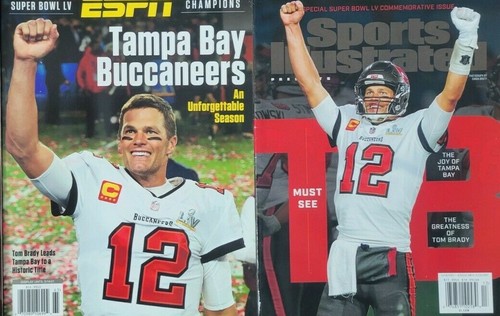 Lot of 2 Tampa Bay Buccaneers 2021 LV Champions Magazines Tom Brady ...