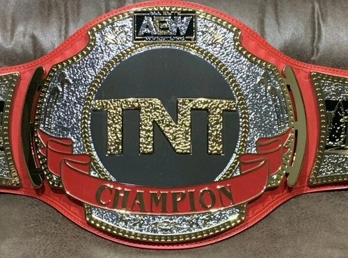 AEW TNT Championship Title Belt Red Strap Brodie Lee Authentic Official ...