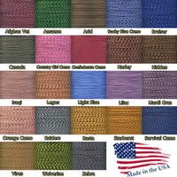 550 Paracord Popular Colors - 10, 25, 50, & 100 Ft Options - USA Made ...