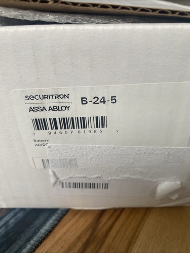 Box of 2 Securitron ASSA ABLOY 5 AMP Hour 24VDC Lead Acid Battery B-24 ...