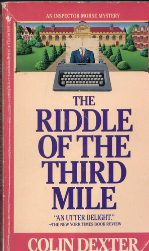 Colin Dexter THE RIDDLE OF THE THIRD MILE 1988 PB 213 pages 08M | eBay