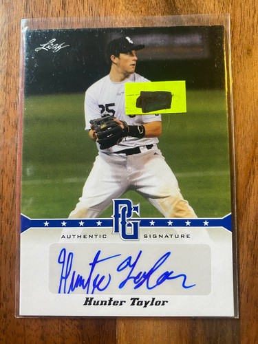 A67,545 - 2013 Leaf Perfect Game Autographs Blue #HT2 Hunter Taylor/25 ...