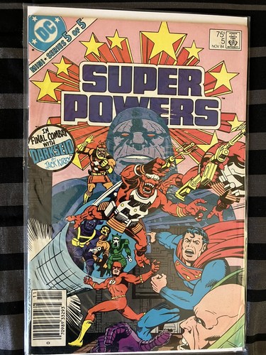 Super Powers #5 NEWSTAND COVER 1984 DC Jack Kirby Superman BATMAN ...