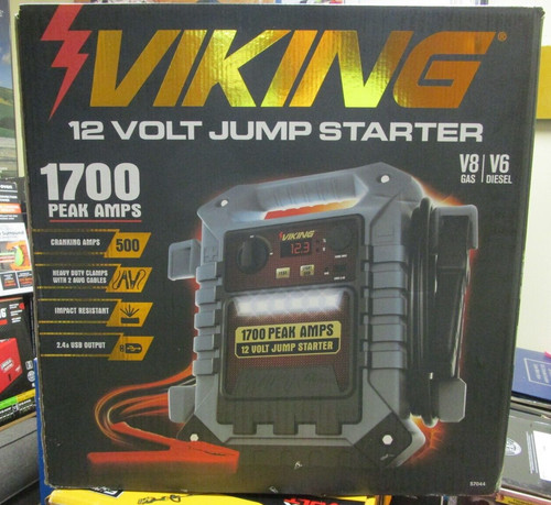 Viking 1700A 12V Jump Starter w/ Heavy-Duty Clamps 57044 for sale ...