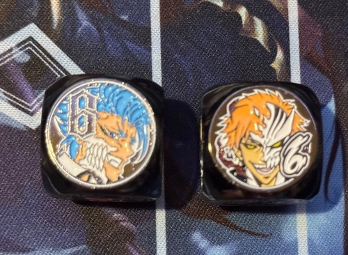 Amanda Lapalme - ManaMoon - Bleach Shinigami Cifer Metal Plated Dice ...