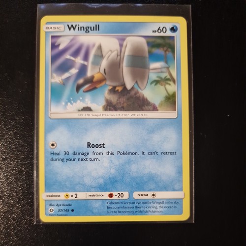 Wingull 37/149 | Common | Pokemon TGC | Sun & Moon | M/NM | eBay UK