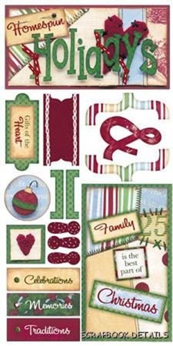 Bo Bunny - Stickers - HOMESPUN HOLIDAYS | eBay